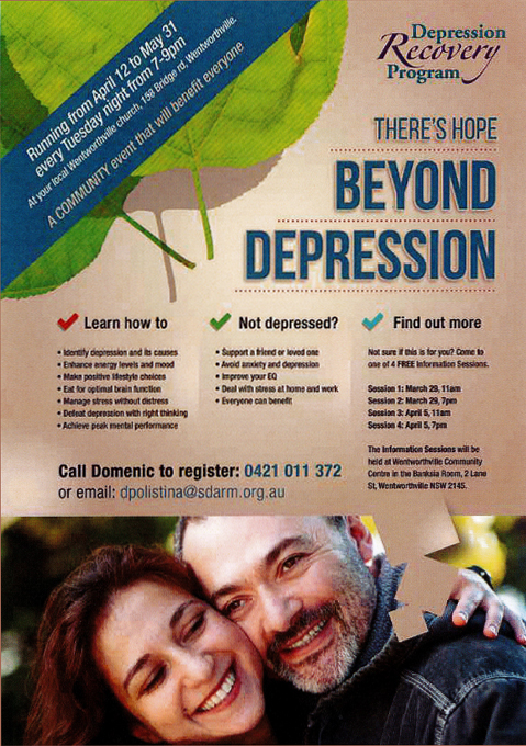 Depression Recovery Program – Seventh Day Adventist Reform Movement of ...